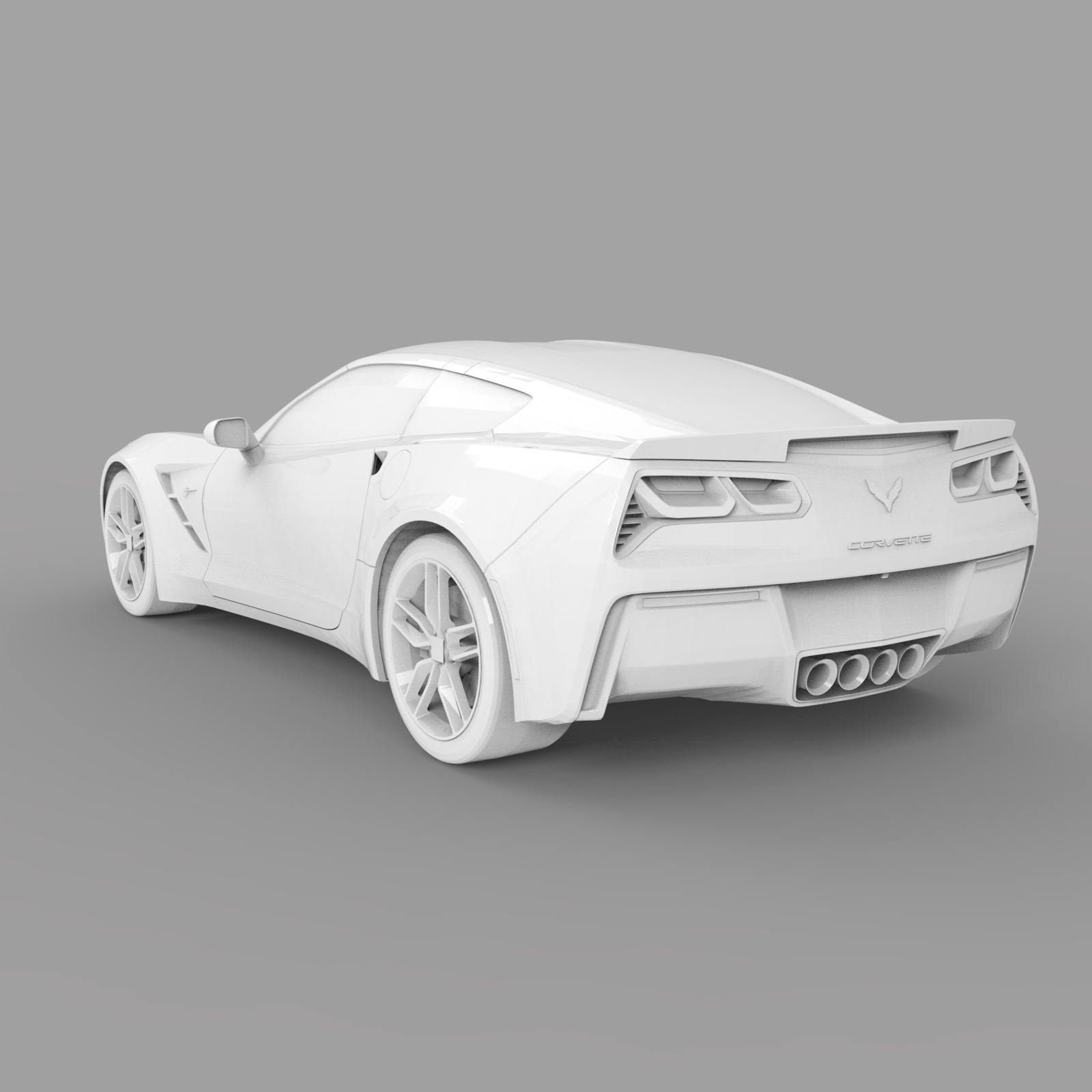 STL file CAR (Corvette)・3D printer model to download・Cults