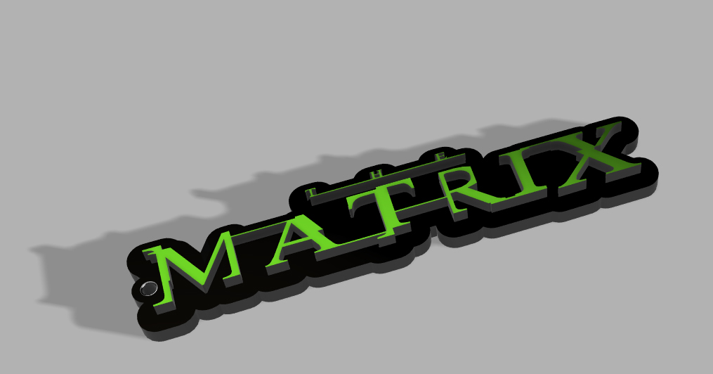 STL file The Matrix Keychain! 🗝️・3D print object to download・Cults