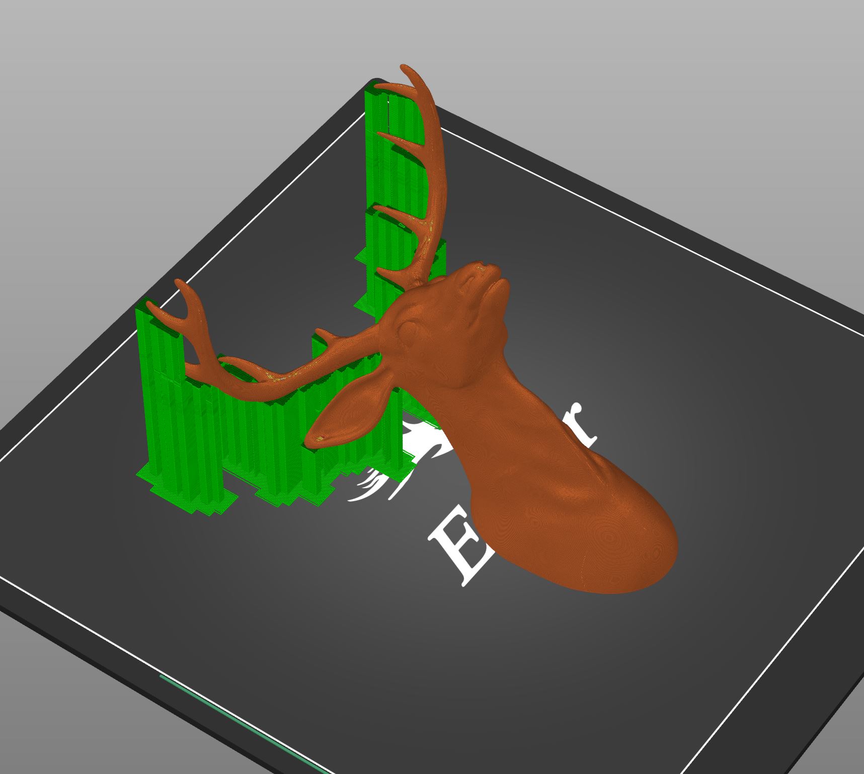 STL file Deer Head - Wall Key Holder・3D print design to download・Cults