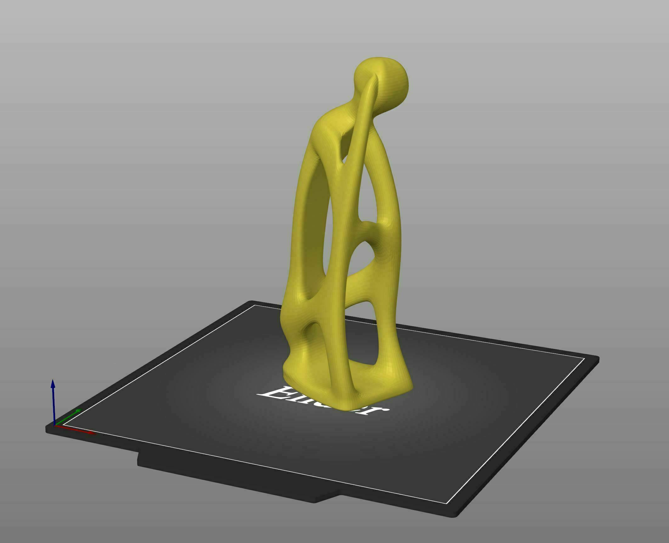 Free STL file Thinking Man 🤔・3D printing template to download・Cults