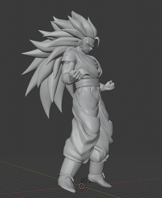 3D file Goku SS3 ultra High poly Goku ssj3 promo -50% !・3D printable ...