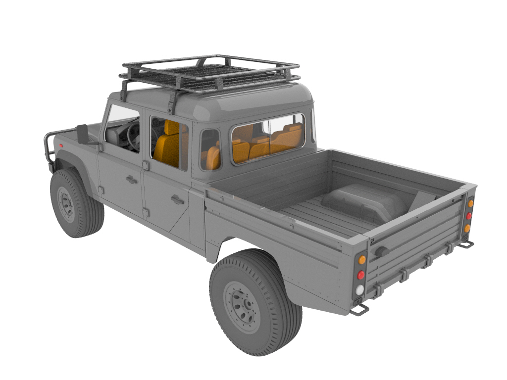 STL file Land Rover defender 130 high capacity For 1:10 rc chassis 👽・3D ...