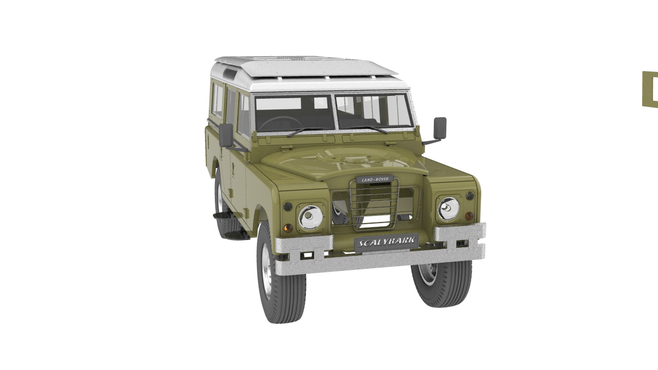 STL file Land Rover series 3 wagon for 1:10 rc chassis 🌆・Design to ...