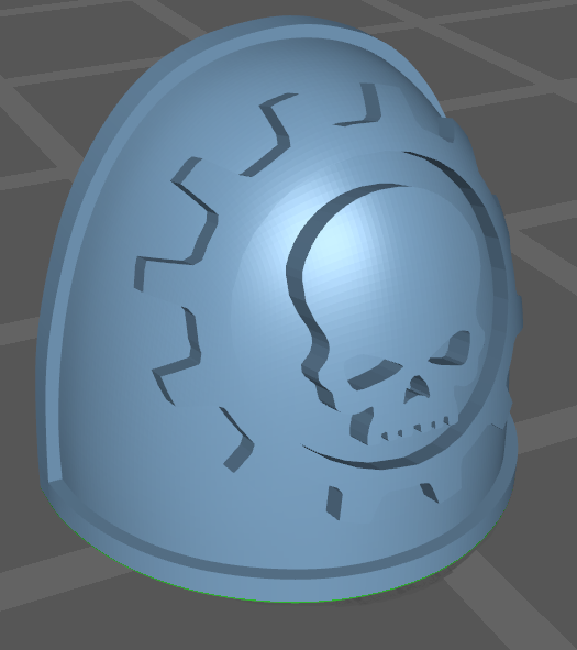 Free STL file Primaris Shoulder Skull + Cog・Object to download and to ...