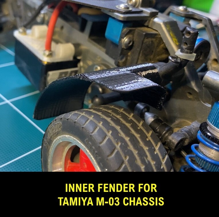STL file Inner Fender for Tamiya M-03 Chasiss・3D printer model to ...