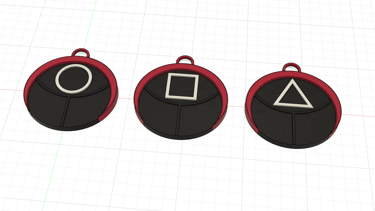 STL file Squid game keychain・3D print design to download・Cults