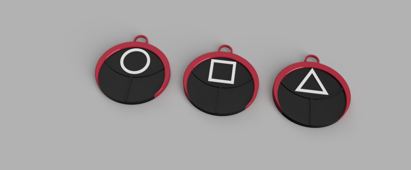 STL file Squid game keychain・3D print design to download・Cults