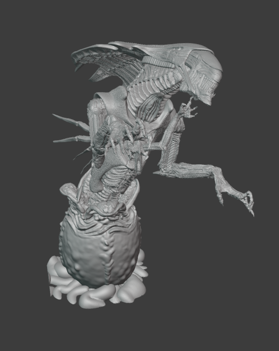 Free STL file Queen Alien Bust 👸・3D printer design to download・Cults