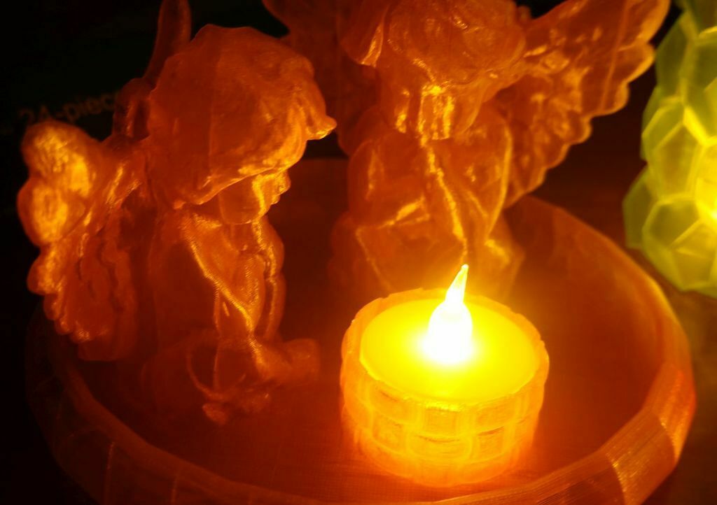Free 3D file SiJat Two Angel TeaLight Holder V 1.3・Object to download ...
