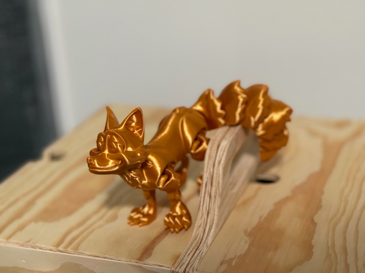3D print Cute Flexi Print-in-Place Fox • made with Prusa MK#S+・Cults