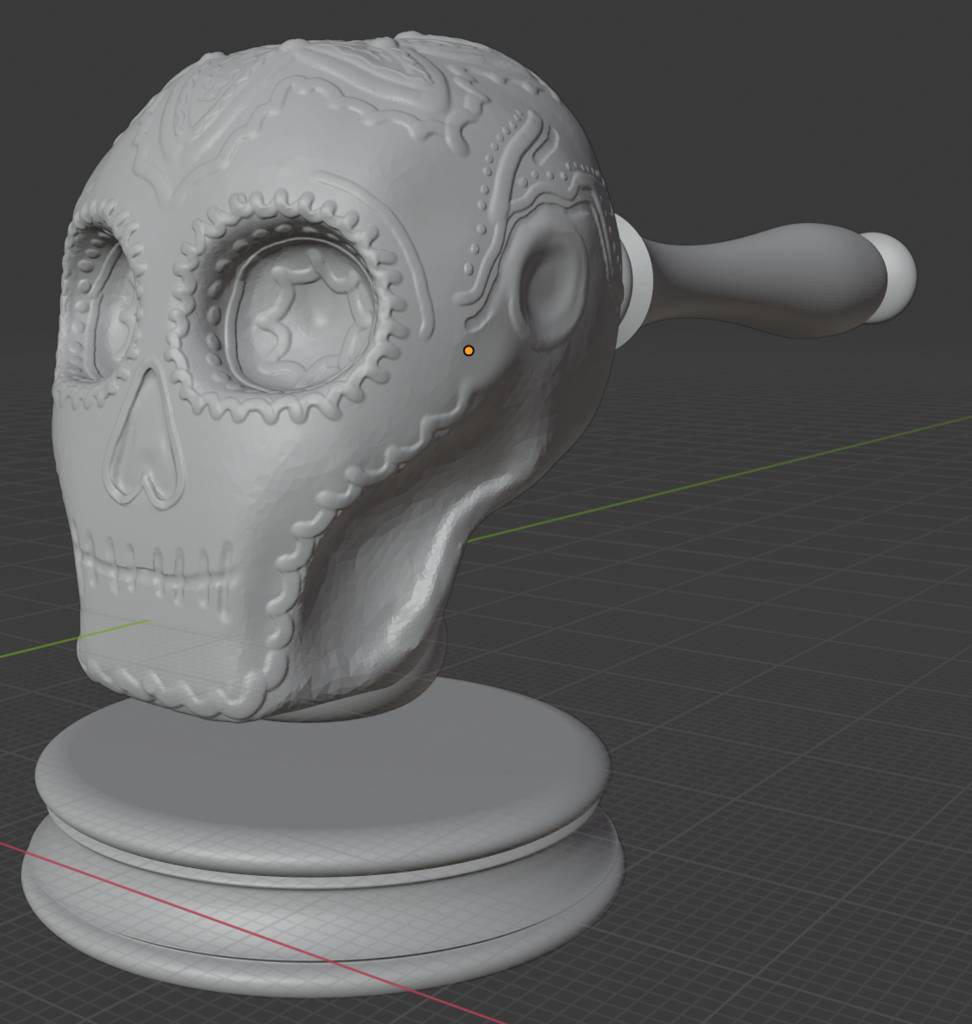 Free 3D file Sugar Skull Gavel・3D print design to download・Cults
