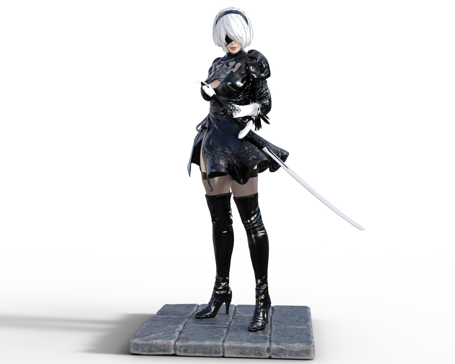 Archivo STL Autómatas 2B YoRHa No.2 Figuras Tipo B 🤖・Idea de impresión ...