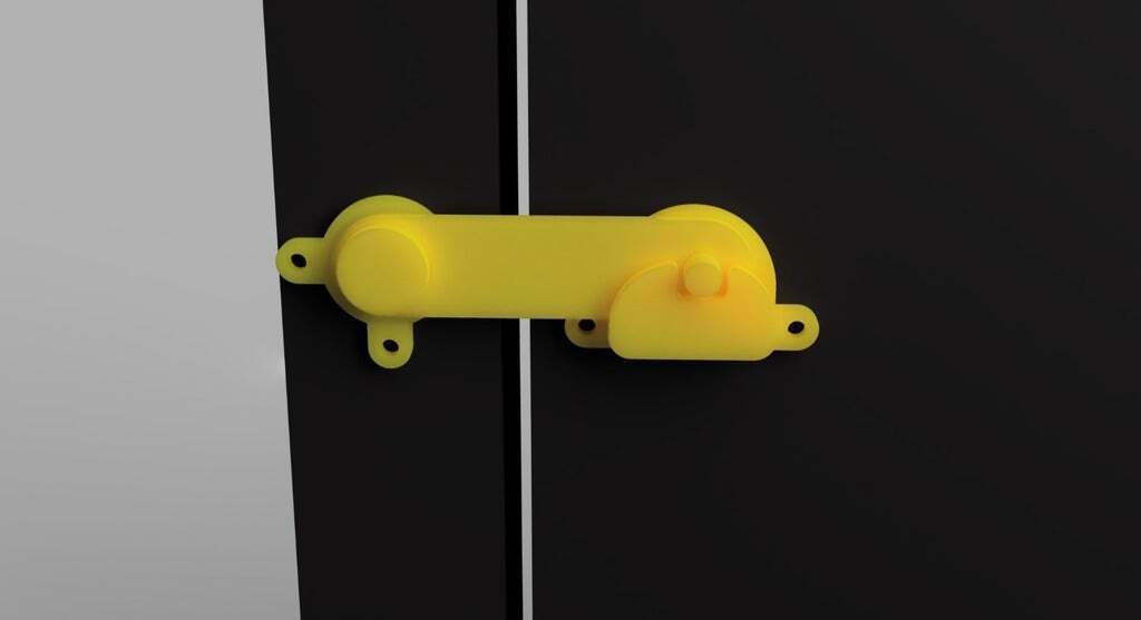 Free STL file Simple Door Latch / Einfacher Türriegel・Model to download ...