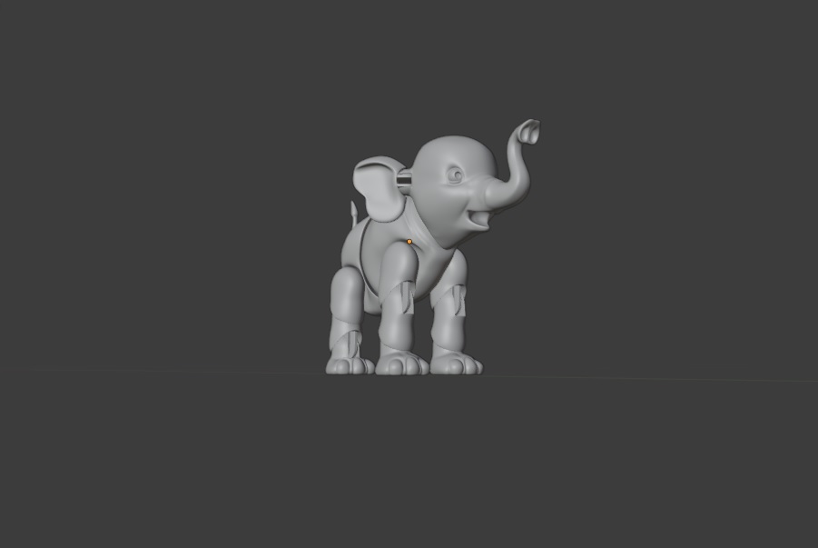 Archivo STL elefante, flexi articulado・Objeto de impresión 3D para ...