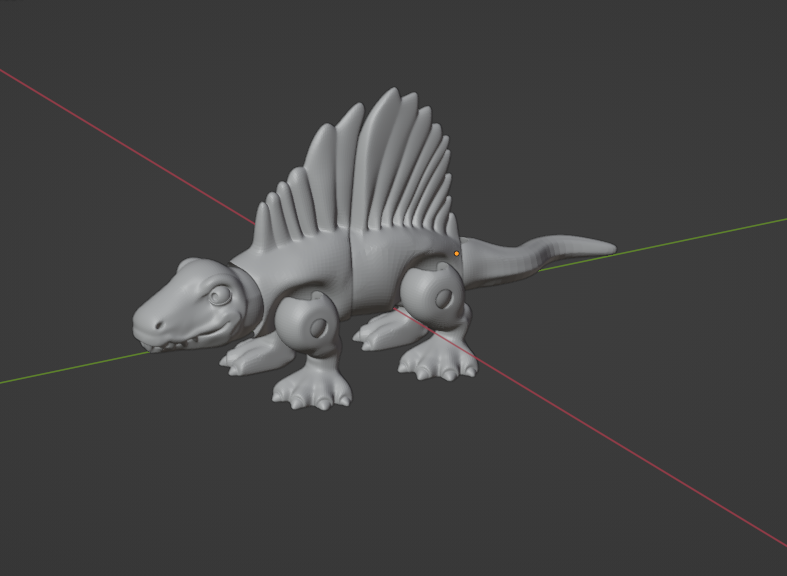 3D file articulated dimetrodon 🦖・3D printable design to download・Cults