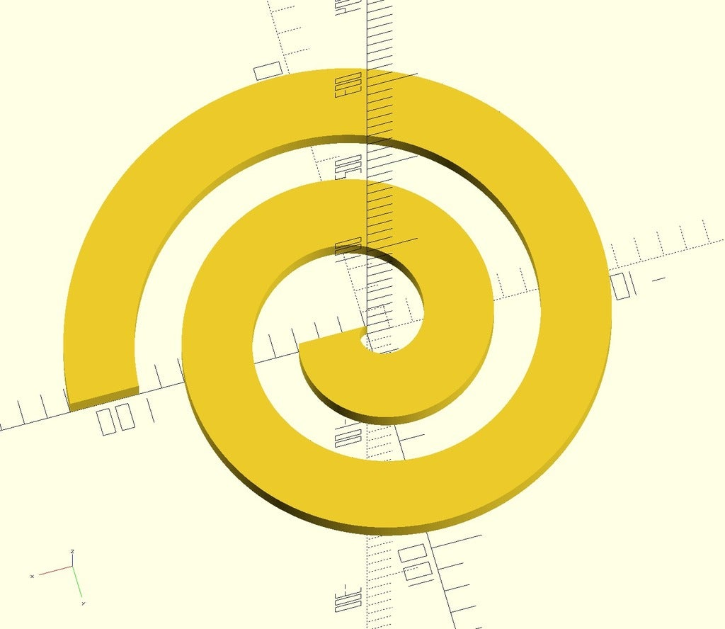 Free SCAD file Archimedean Spiral Module・3D print design to download・Cults