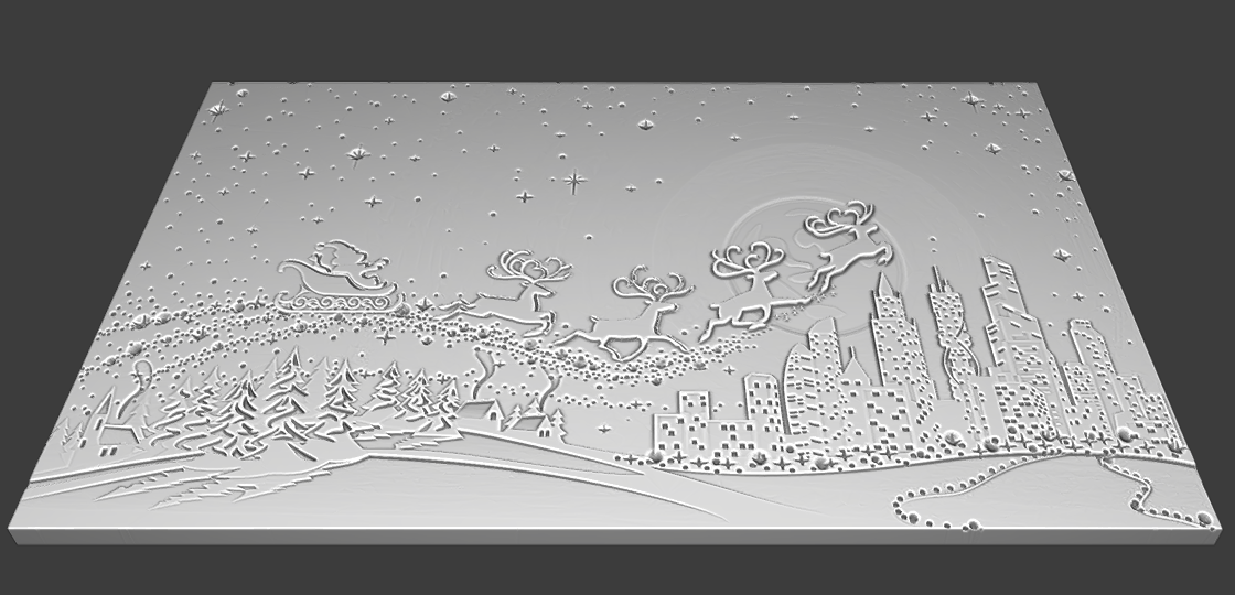 Free STL file Merry Christmas 2021・3D printable object to download・Cults