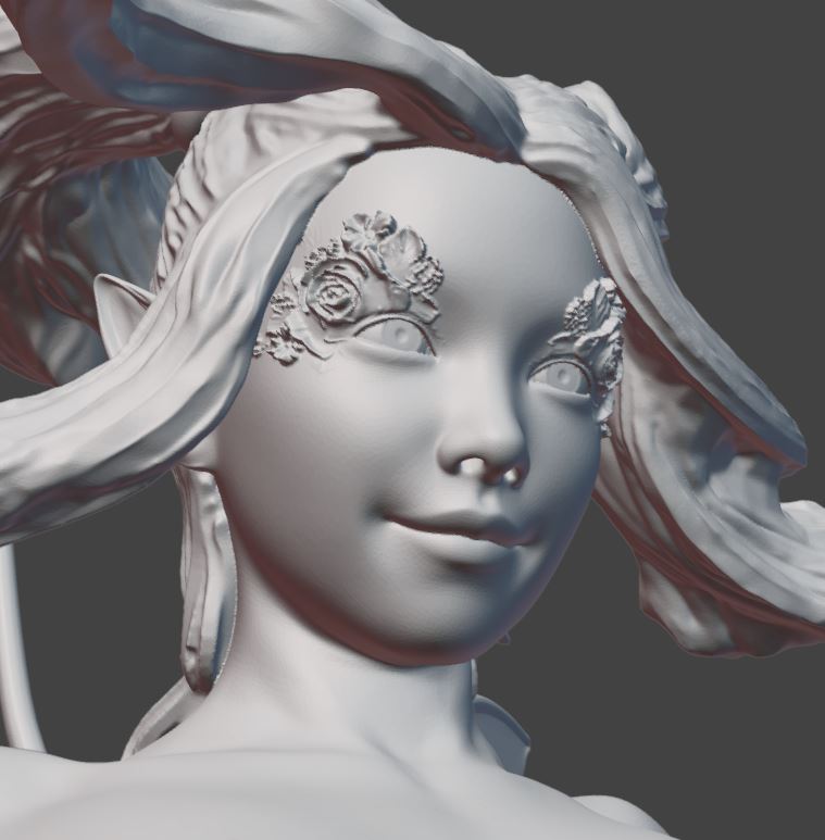 3D file Fairy - Queen of flowers 🧚・3D printing model to download・Cults