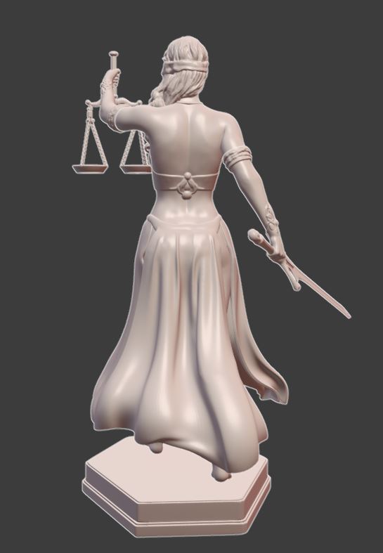 3D file Themis - Lady Justice・3D print model to download・Cults