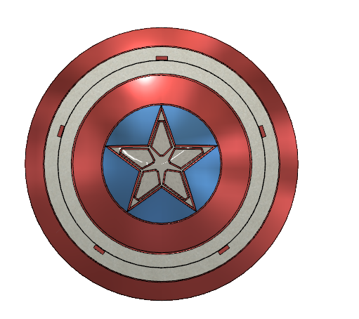 Fichier STL Bouclier de Captain America TFaWS・Objet pour imprimante 3D ...