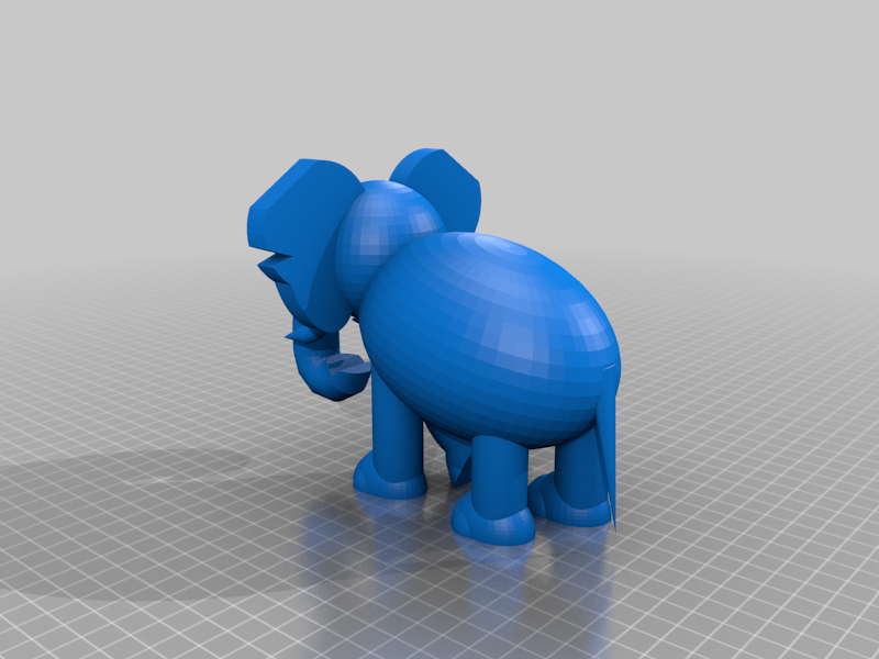 Free STL file Elephant Walking・Template to download and 3D print・Cults