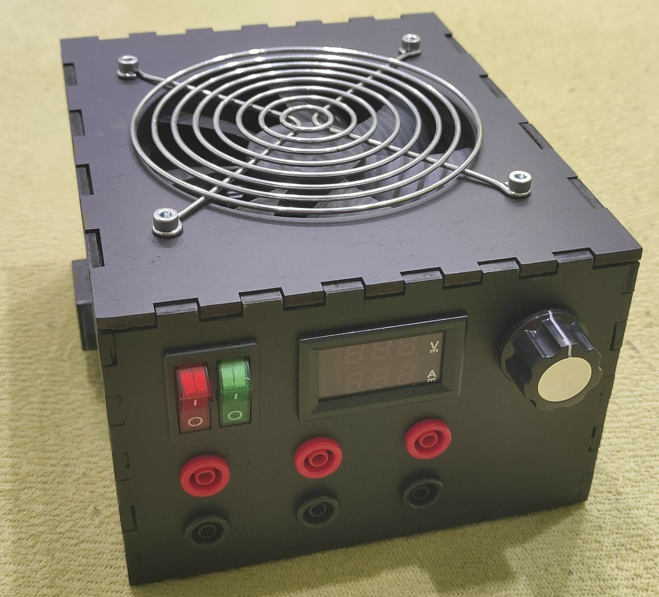 3D file Laser cut box - Lab bench power supply・3D printing design to ...