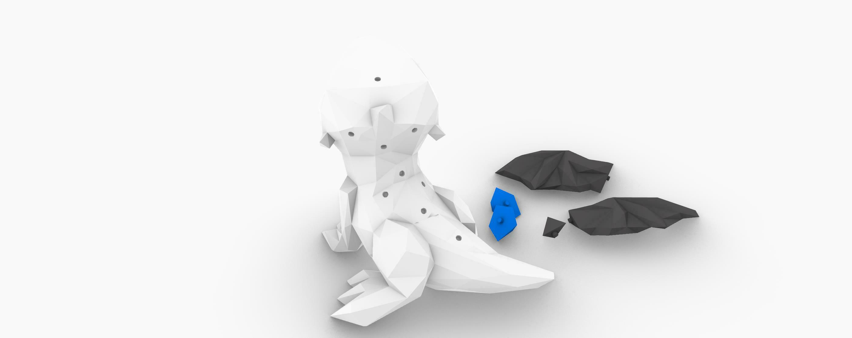 STL file Baby Dragon Ornament LowPoly STL 3DM・Template to download and ...