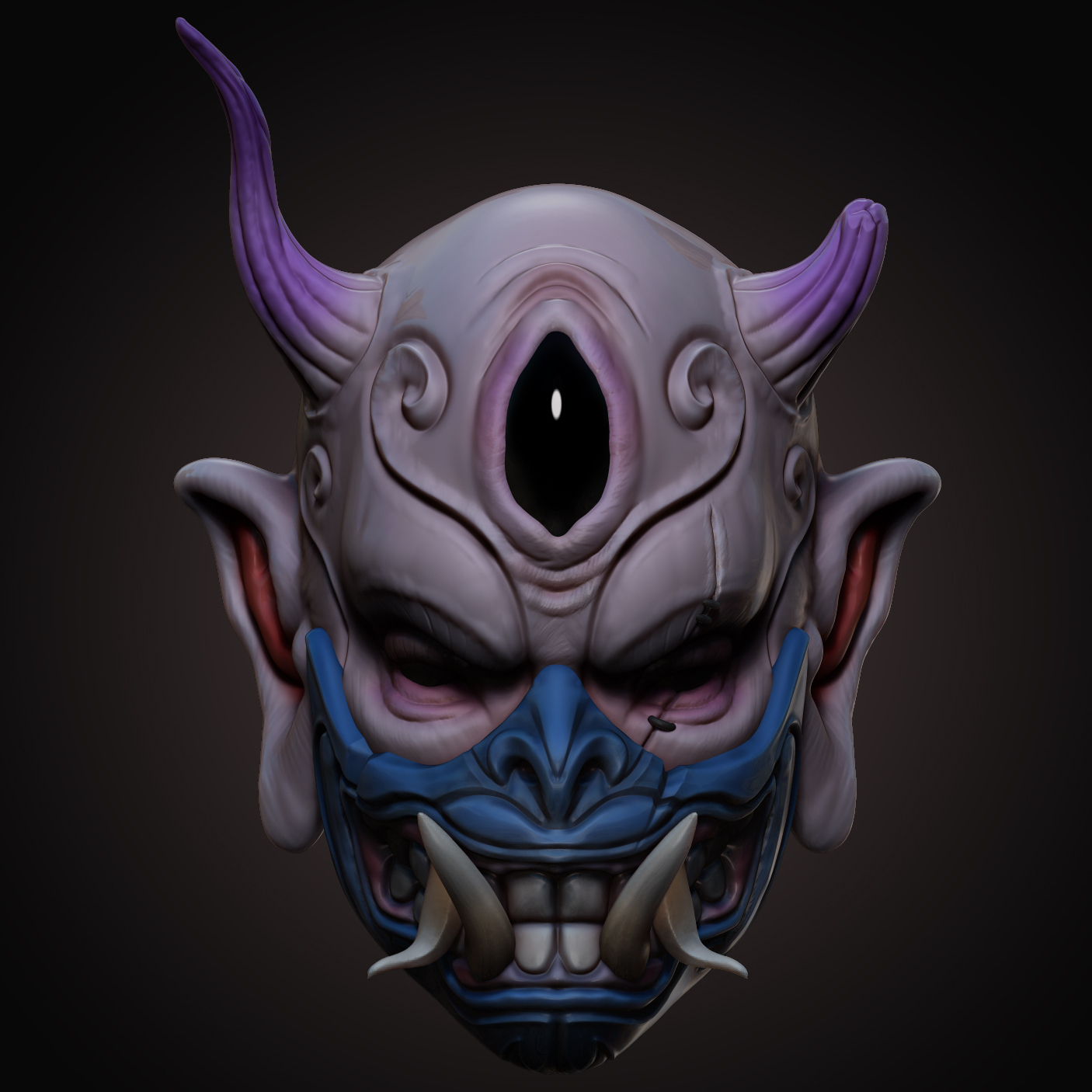 STL file Oni ornament・3D printable model to download・Cults