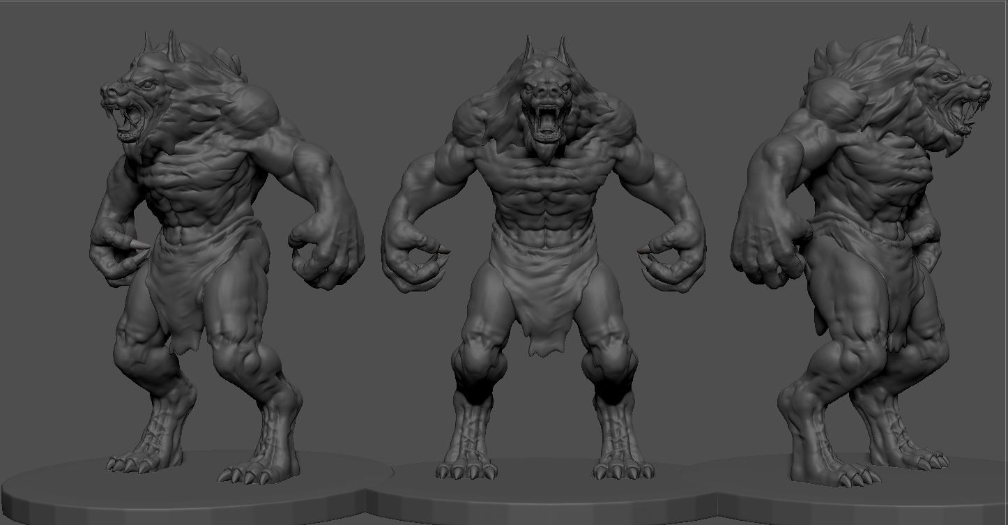 STL file Werewolf・3D printer model to download・Cults