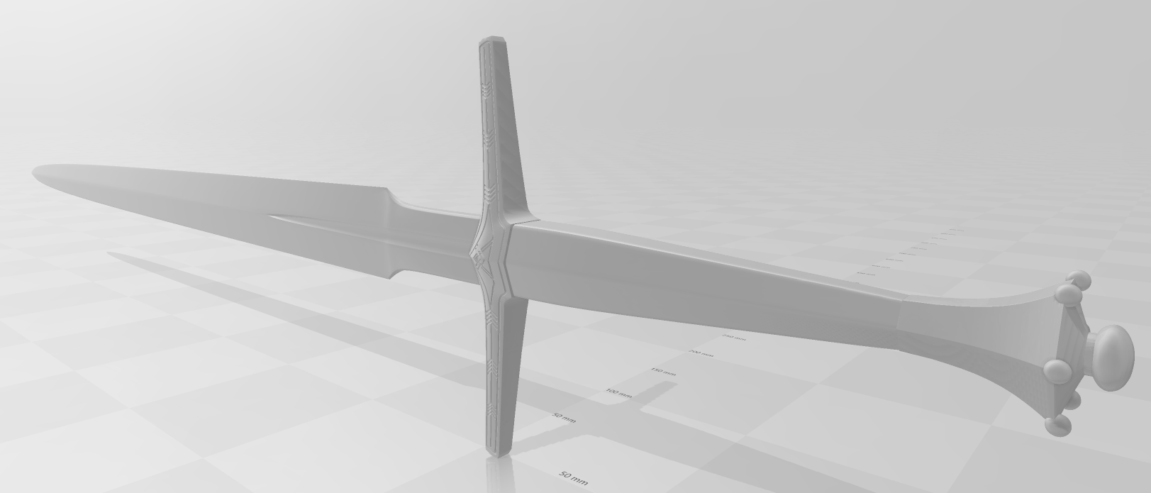 STL file witcher sword S2 silver steel・3D print model to download・Cults