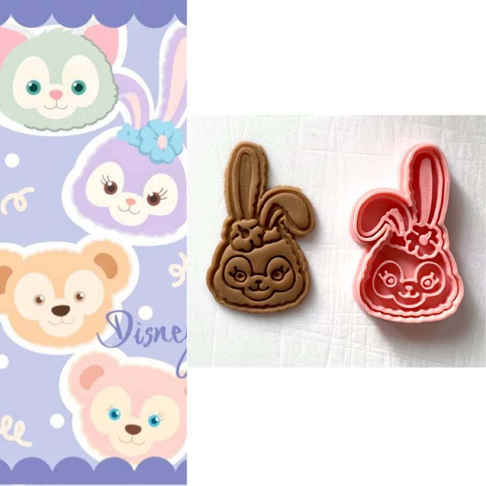 Free STL file DUFFY AND FRIENDS - STELLA LOU BUNNY RABBIT COOKIE CUTTER ...