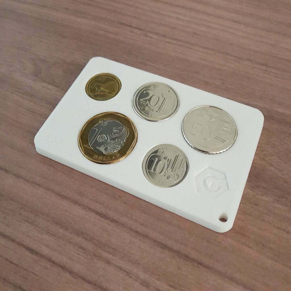 Free STL file EG SGD Coin Holder 🪙・3D printer design to download・Cults