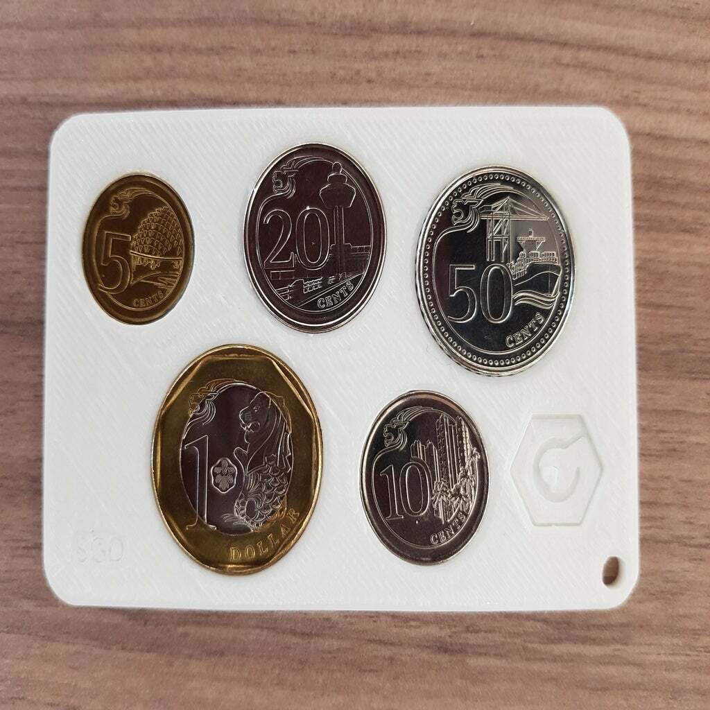 Free STL file EG SGD Coin Holder 🪙・3D printer design to download・Cults