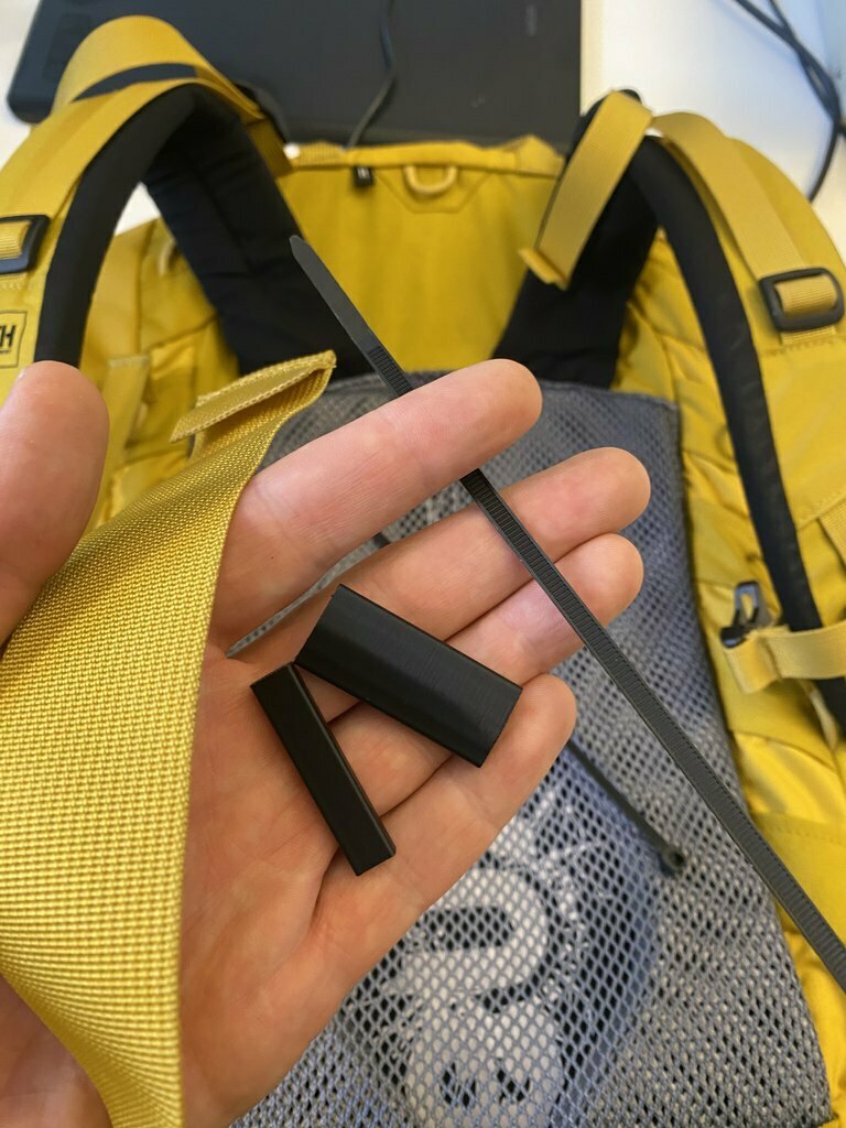 Free 3D file Backpack Hip Belt Strap Shortener for 4.6 mm Zipties 🎒・3D ...