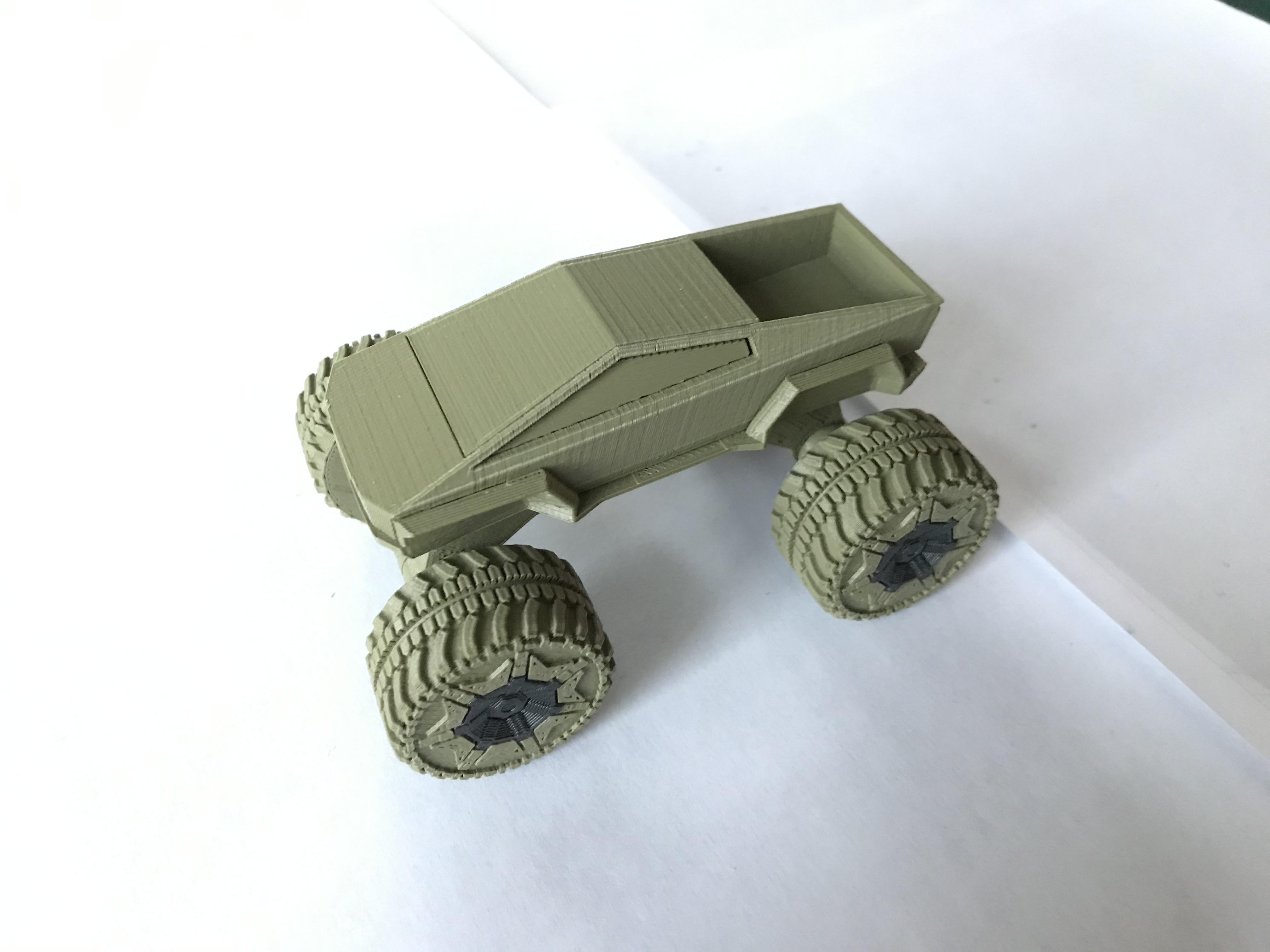 3D printed Cybertruck Cyber Monster Truck • made with Creality CR10・Cults