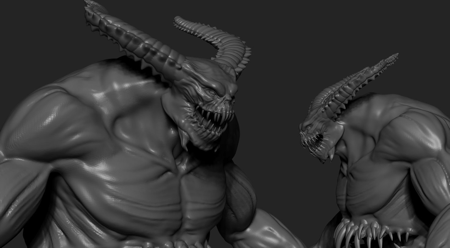 OBJ file Demon・3D printable design to download・Cults