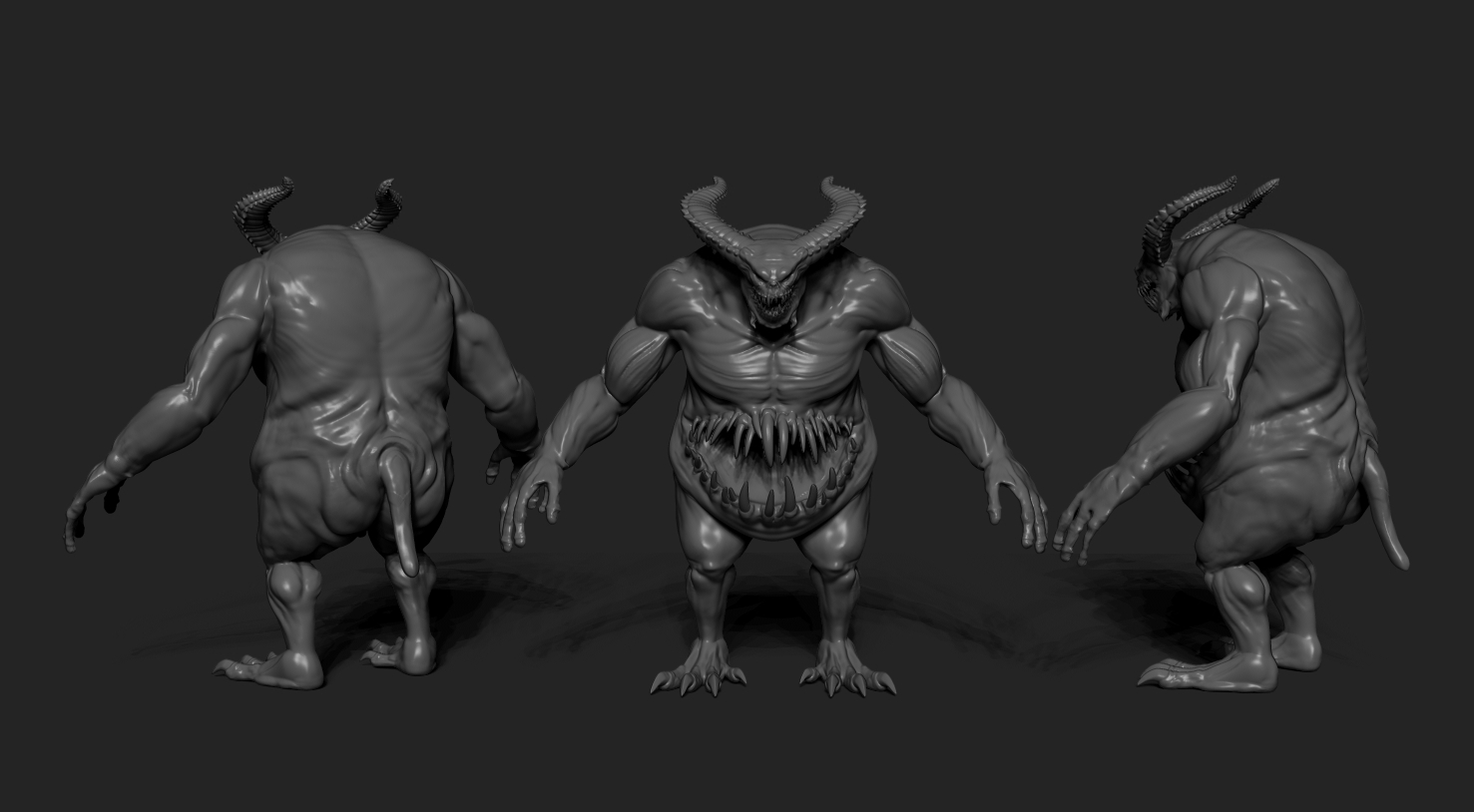 OBJ file Demon・3D printable design to download・Cults