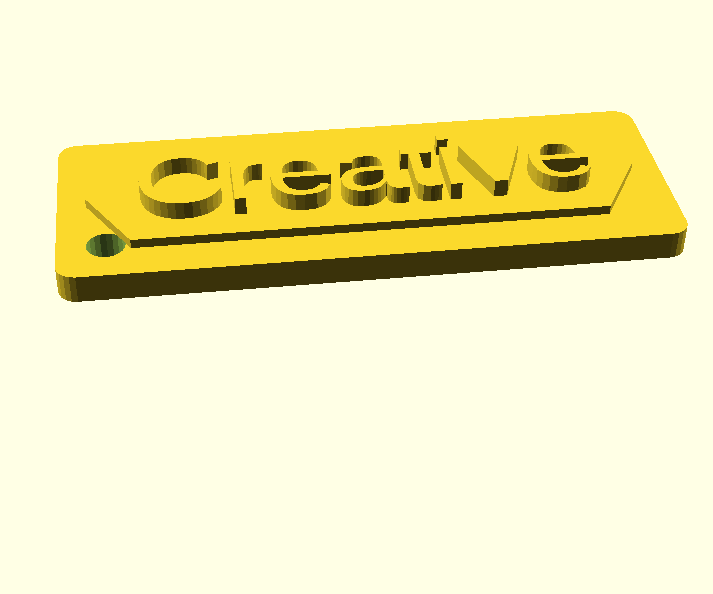 Free SCAD file Personalised KeyChain・3D printing idea to download・Cults