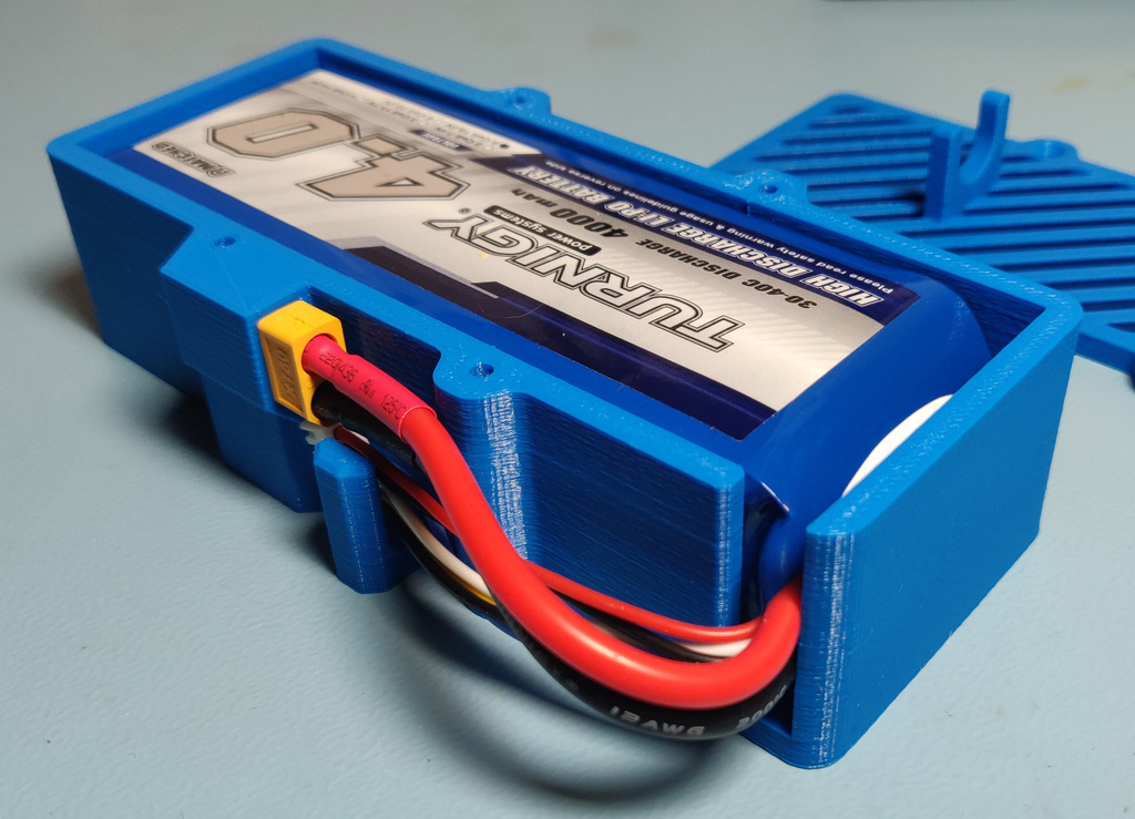 Free STL file LiPo case for Turnigy 4000mAh 5S + TS100・3D printable ...