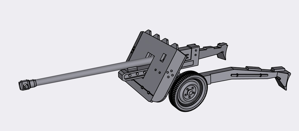 Archivo STL gratis Pistola 17pdr・Modelo para descargar y imprimir en 3D ...