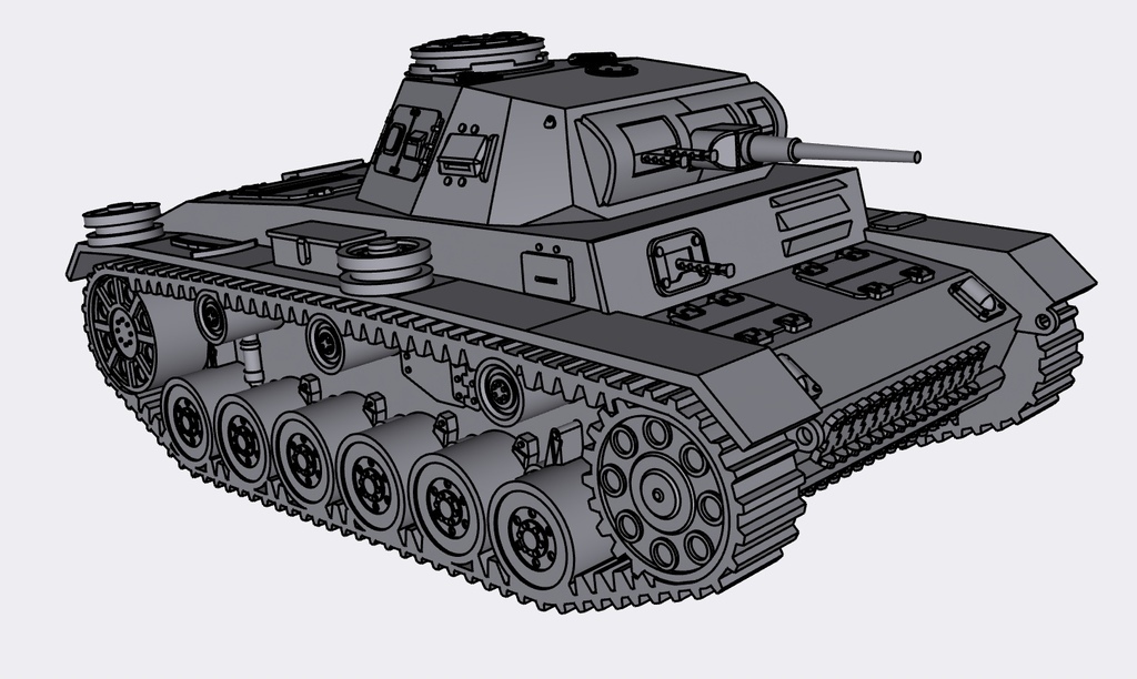 Free 3D file early Panzer III tank 🪖・3D printable object to download・Cults