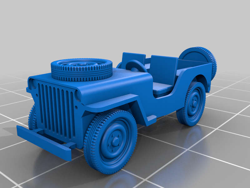 Free 3D file WW2 Airborne Jeep Pack 🚗・3D printing idea to download・Cults