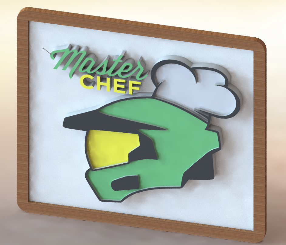 Fichier STL MASTERCHEF (POSTER)・Design pour imprimante 3D à télécharger ...