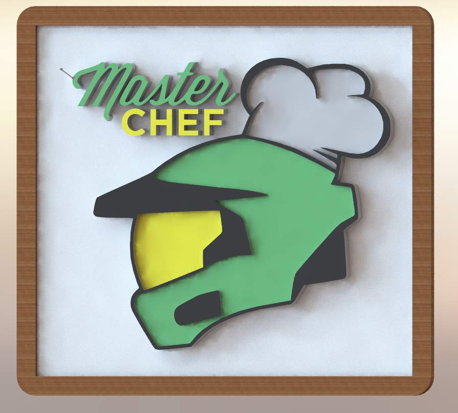 Fichier STL MASTERCHEF (POSTER)・Design pour imprimante 3D à télécharger ...