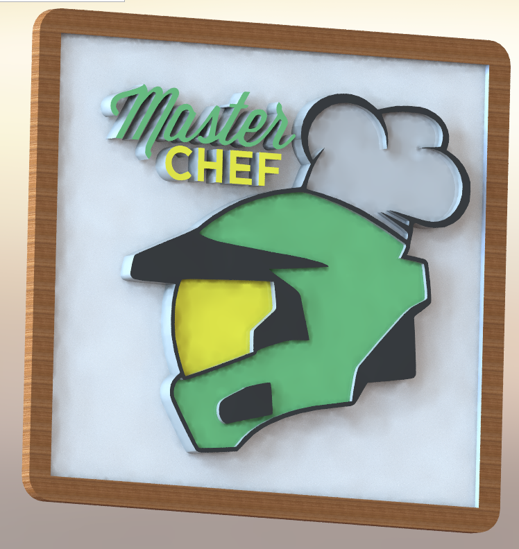 Fichier STL MASTERCHEF (POSTER)・Design pour imprimante 3D à télécharger ...