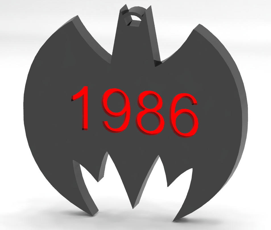 STL file BATMAN 1986'S LOGO 🗝️・3D print design to download・Cults