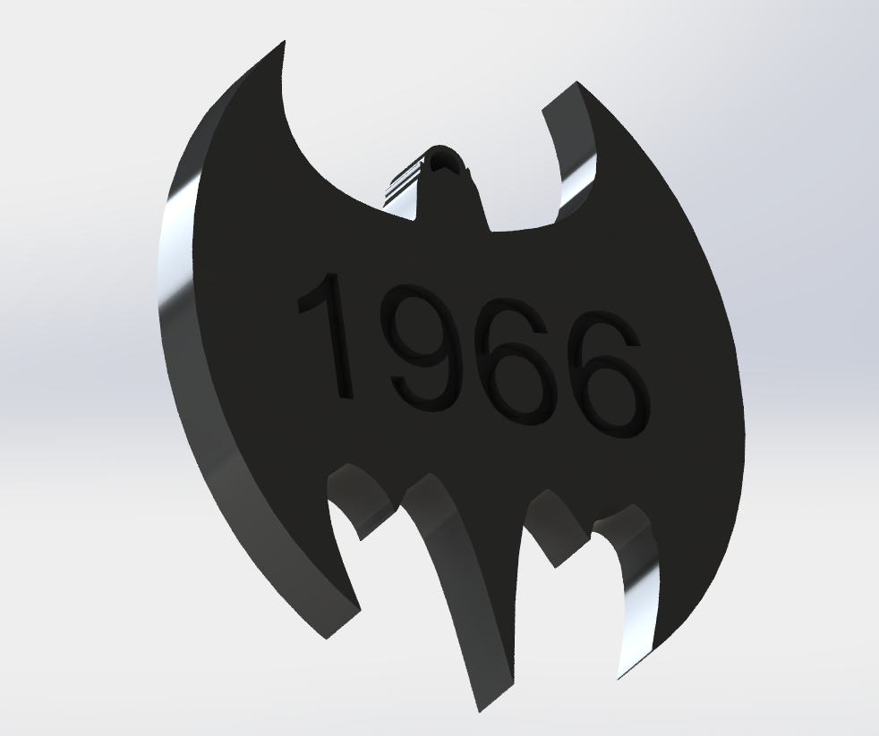 STL file BATMAN 1966'S LOGO・3D print model to download・Cults