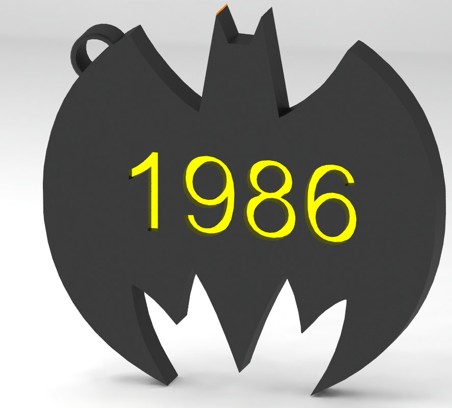 STL file BATMAN 1986'S LOGO 🗝️・3D print design to download・Cults