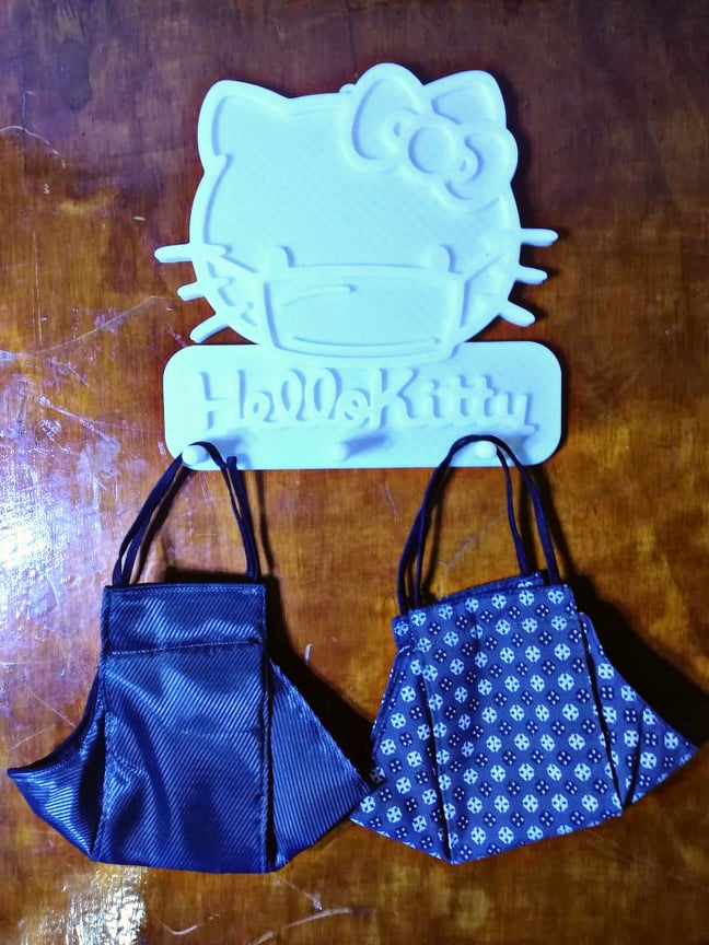 STL file Hello Kitty Mask Holder・3D printer model to download・Cults
