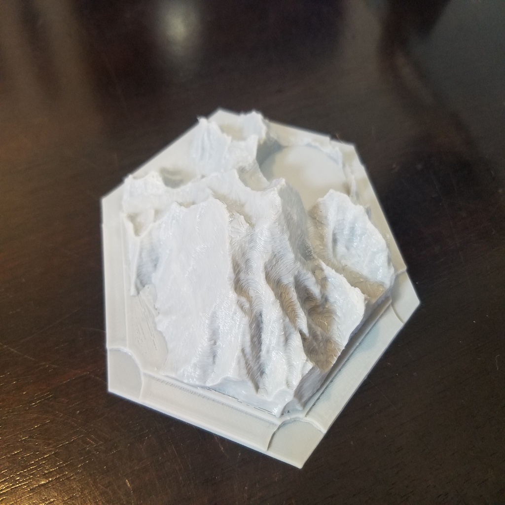Free 3D file Settlers of Catan Ore Tile - Mount Denali (McKinley)・3D ...